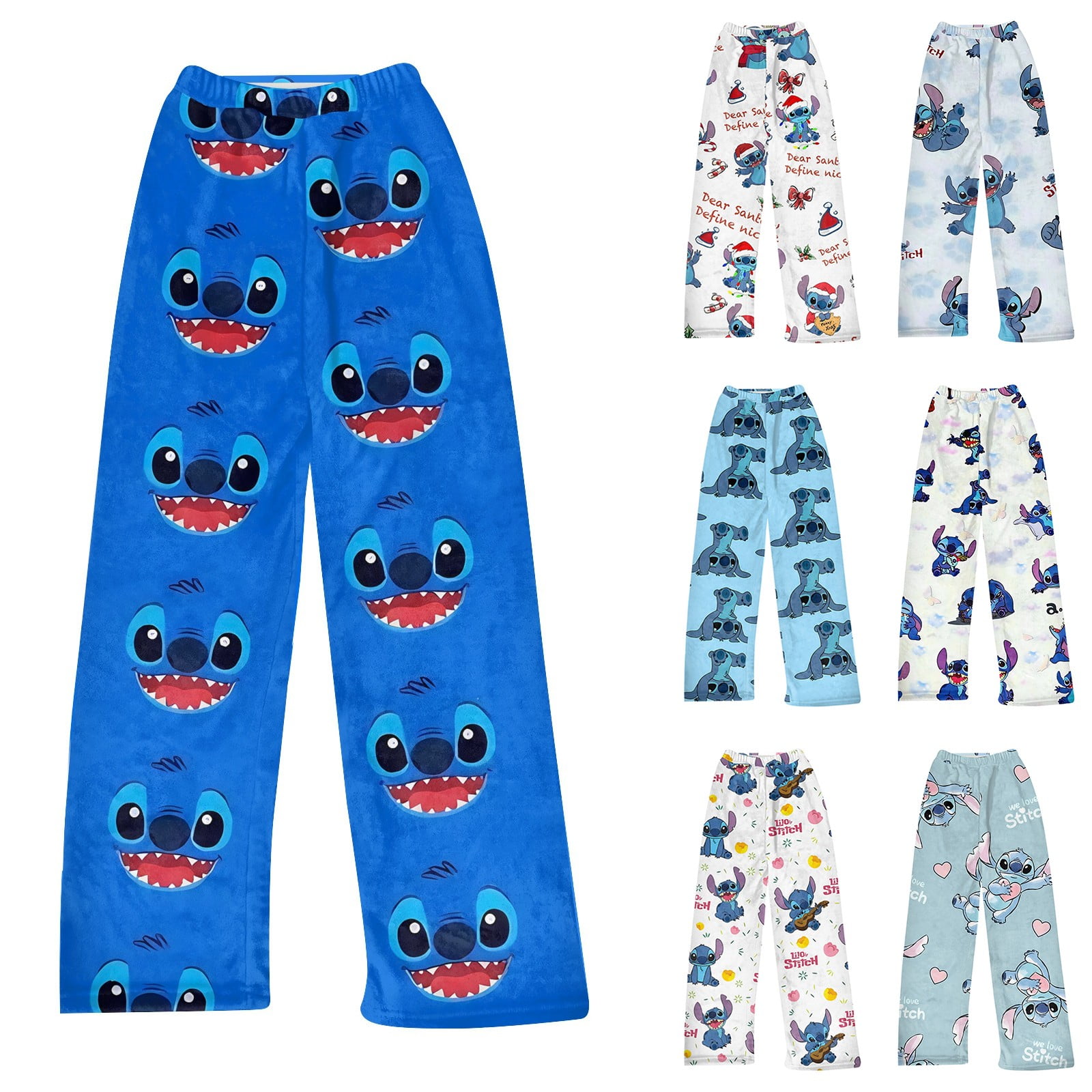 Stitch Women's Flannel Pajama Pants, Women's Stitch Printed Pajama ...