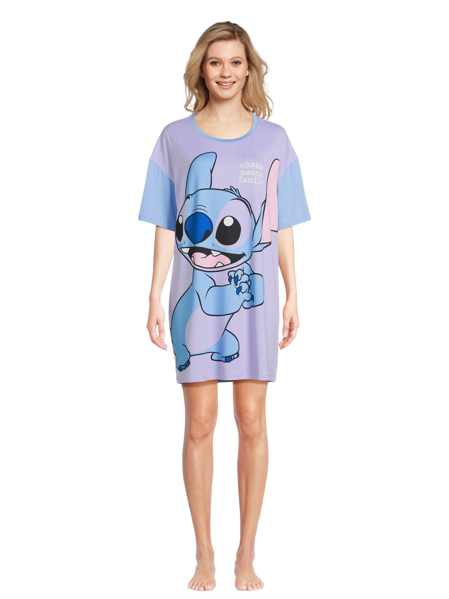 Stitch Women’s Graphic Dorm Sleep Shirt with Short Sleeves, Sizes XS-3X ...