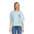 Stitch Women’s Multi Patch Graphic Tee with Short Sleeves, Sizes XS-XXXL - Walmart.com
