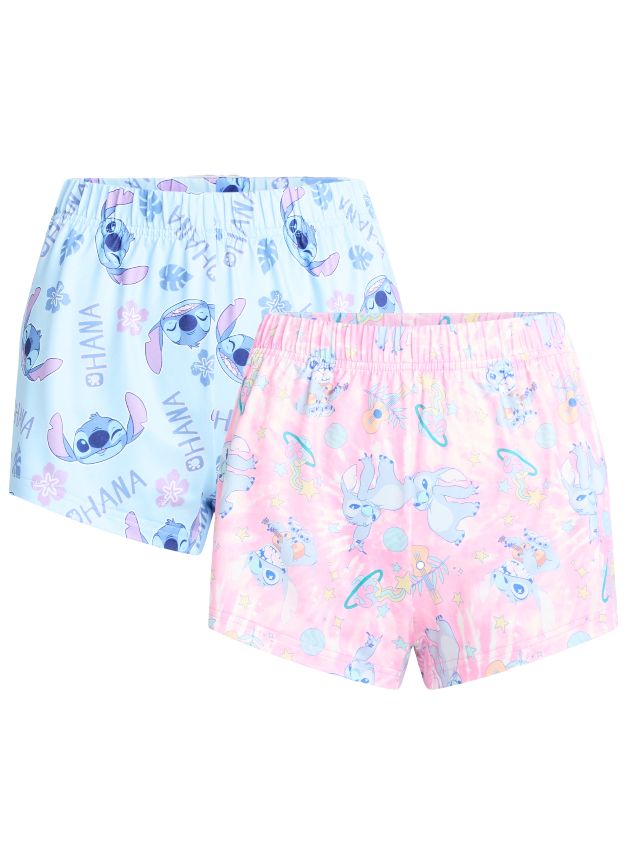 Stitch Women's and Women's Plus Jersey Sleep Shorts, 2-Pack, Sizes XS ...