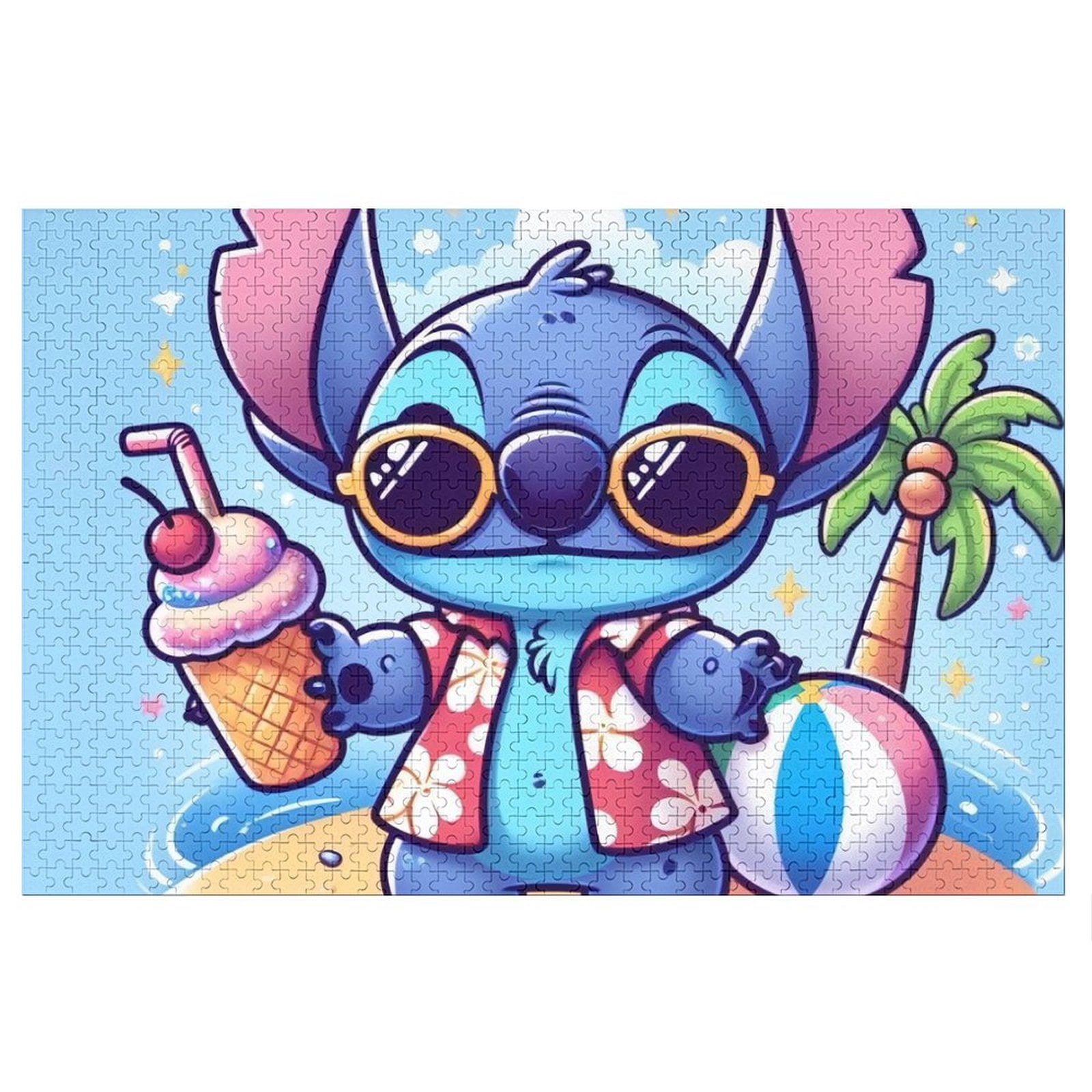 Stitch Wooden Cartoon Puzzles for Children Children's Educational ...