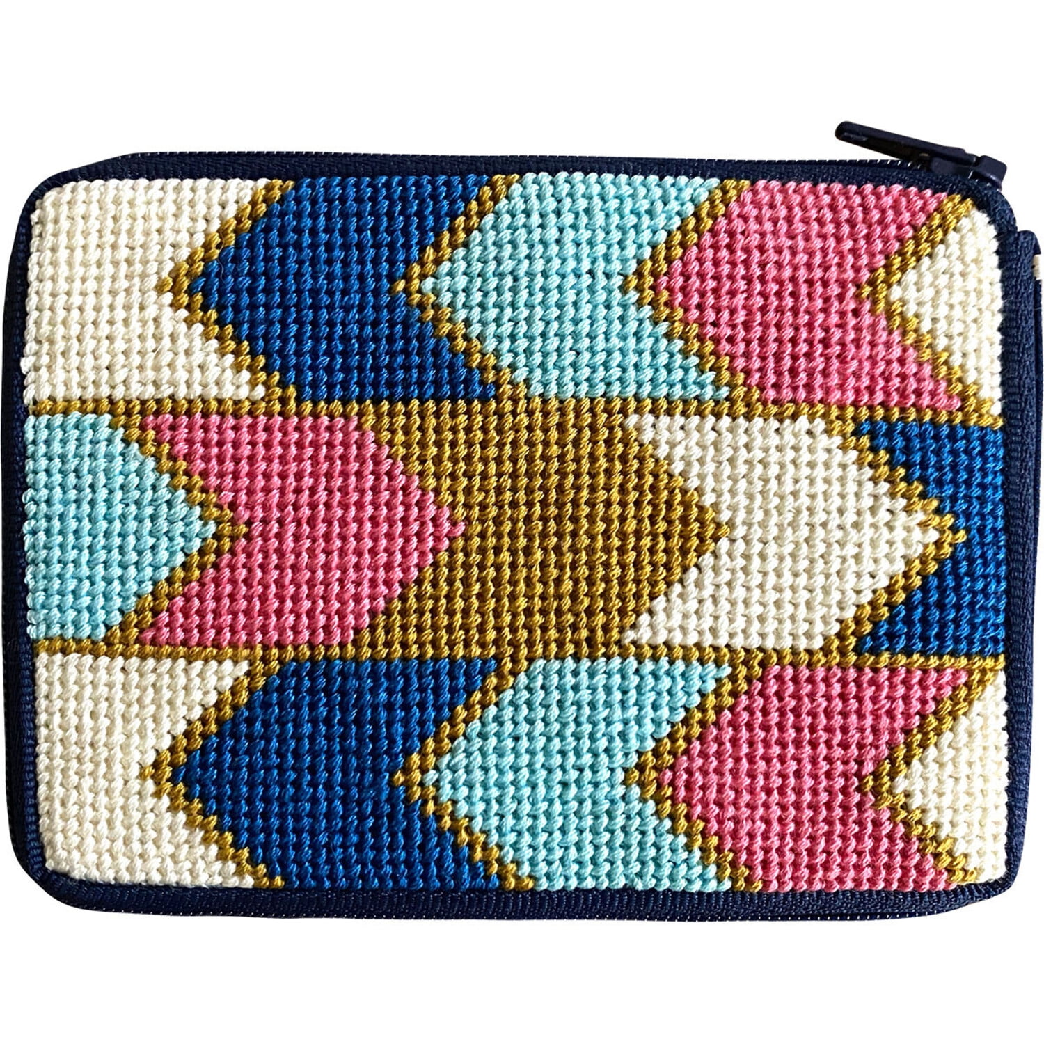 Stitch & Zip Needlepoint Coin Purse Kit- Geometric Arrows - Walmart.com