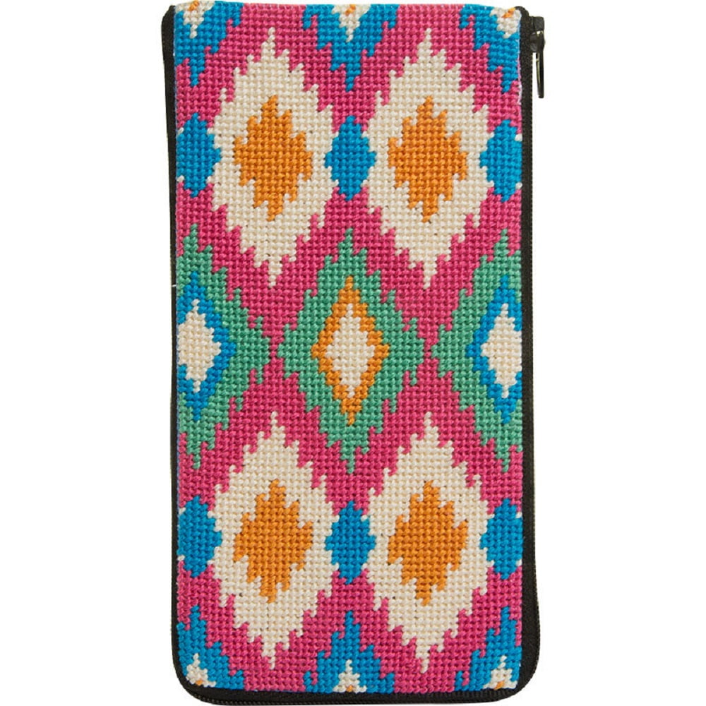 Stitch & Zip Needlepoint Eyeglass Case Kit - SZ486 Ikat - Walmart.com