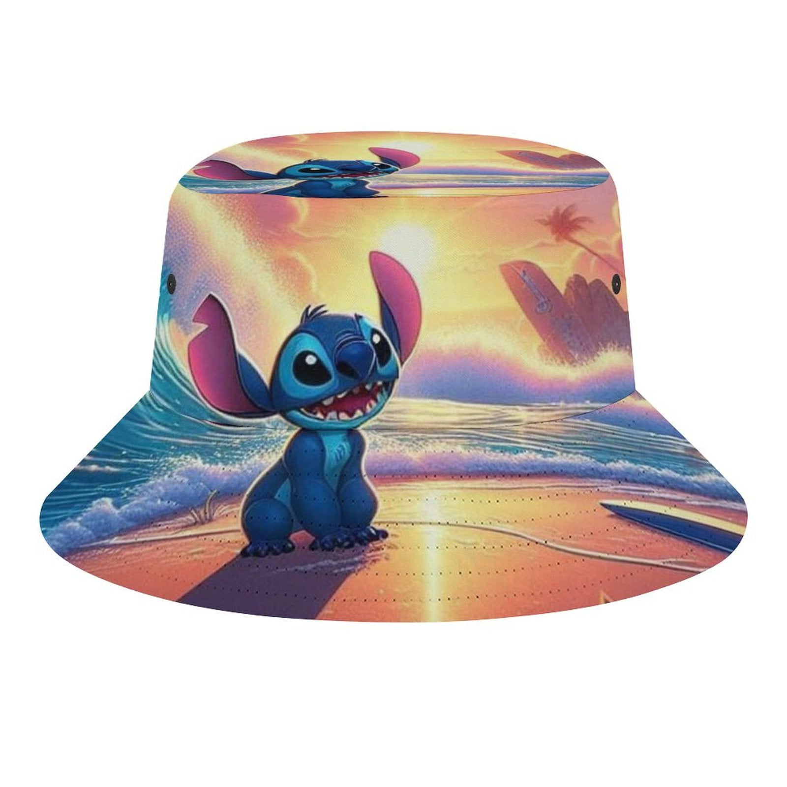 Stitch and Angel Bucket Hat for Women Men Teens, Adjustable Travel ...