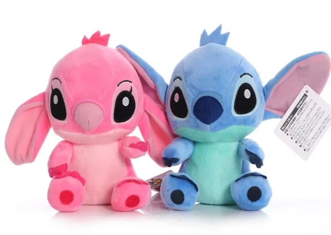 Stitch and Angels Plush Toy Stuffed Animal Set approx 6.5" tall, 2 pc ...