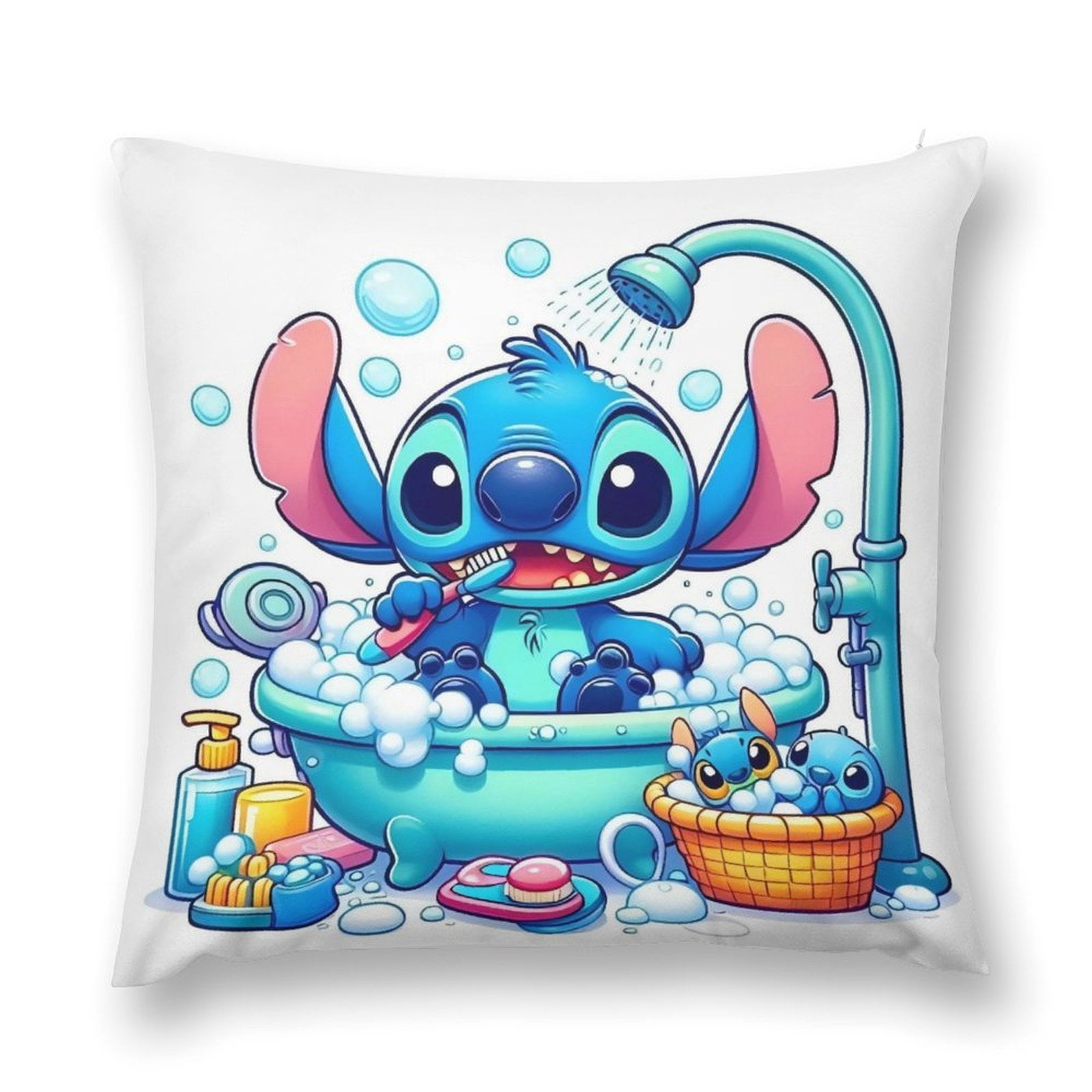 Stitch cartoon sofapillowcasesoft hug pillowcase 2 PCS 20 "x20 ...