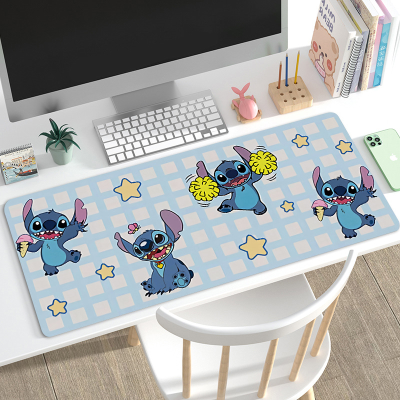 Stitch mouse pad oversized cute girl office large computer desktop ...