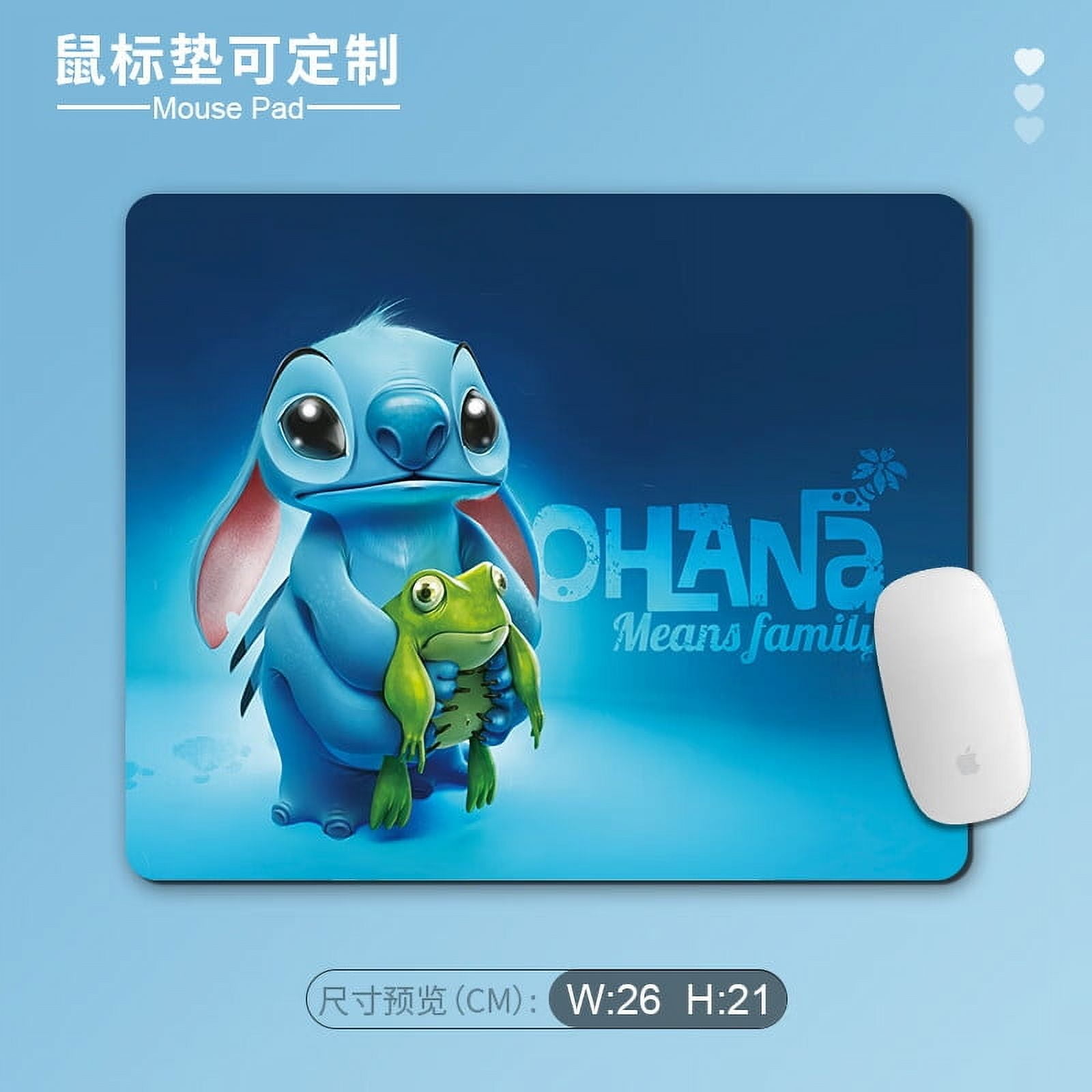 Stitch mouse pad without lock edge Cute cartoon wrist guard Game table ...