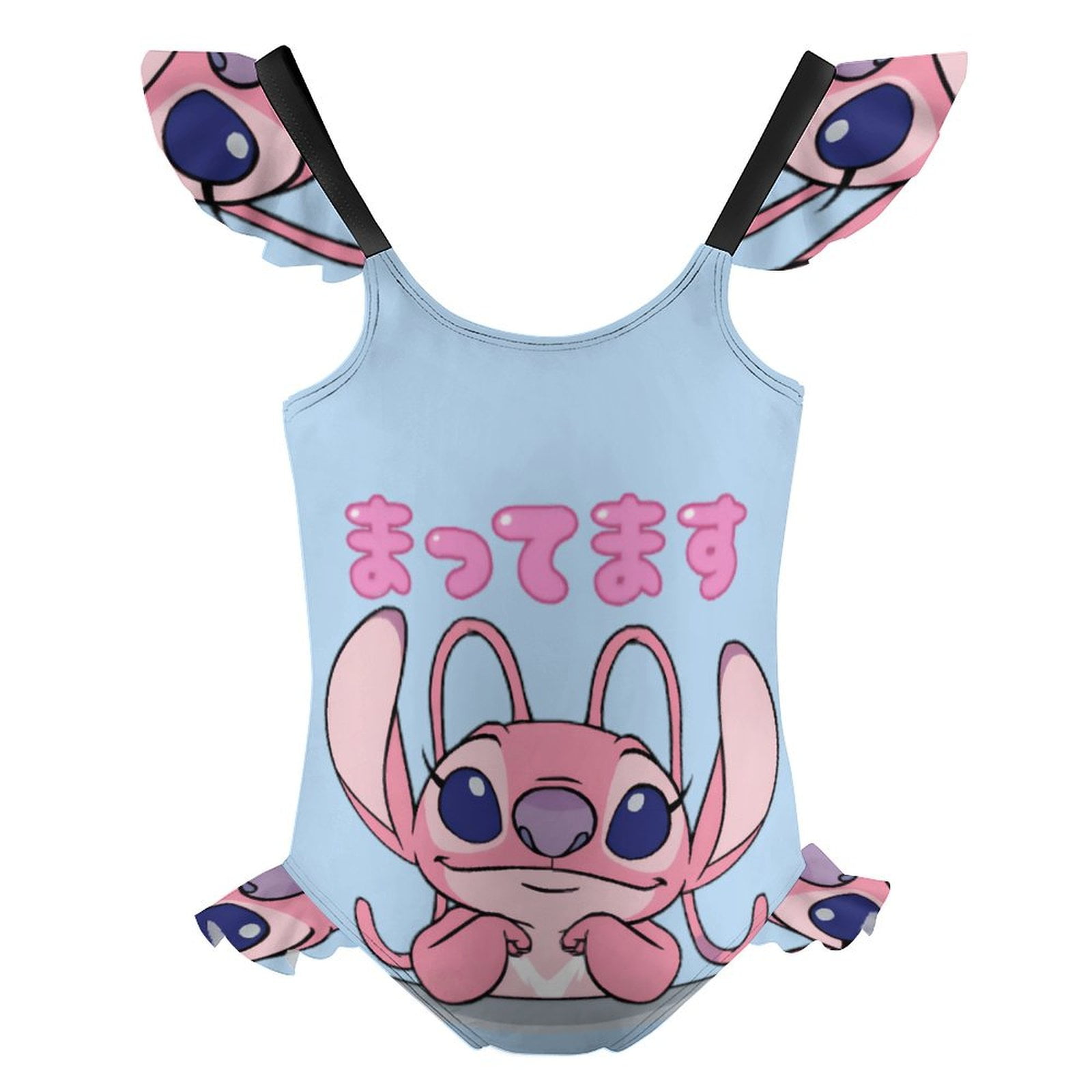 Stitch swimsuit for Girl Cute Teen Girls One Piece Ruffle Trim Bathing ...