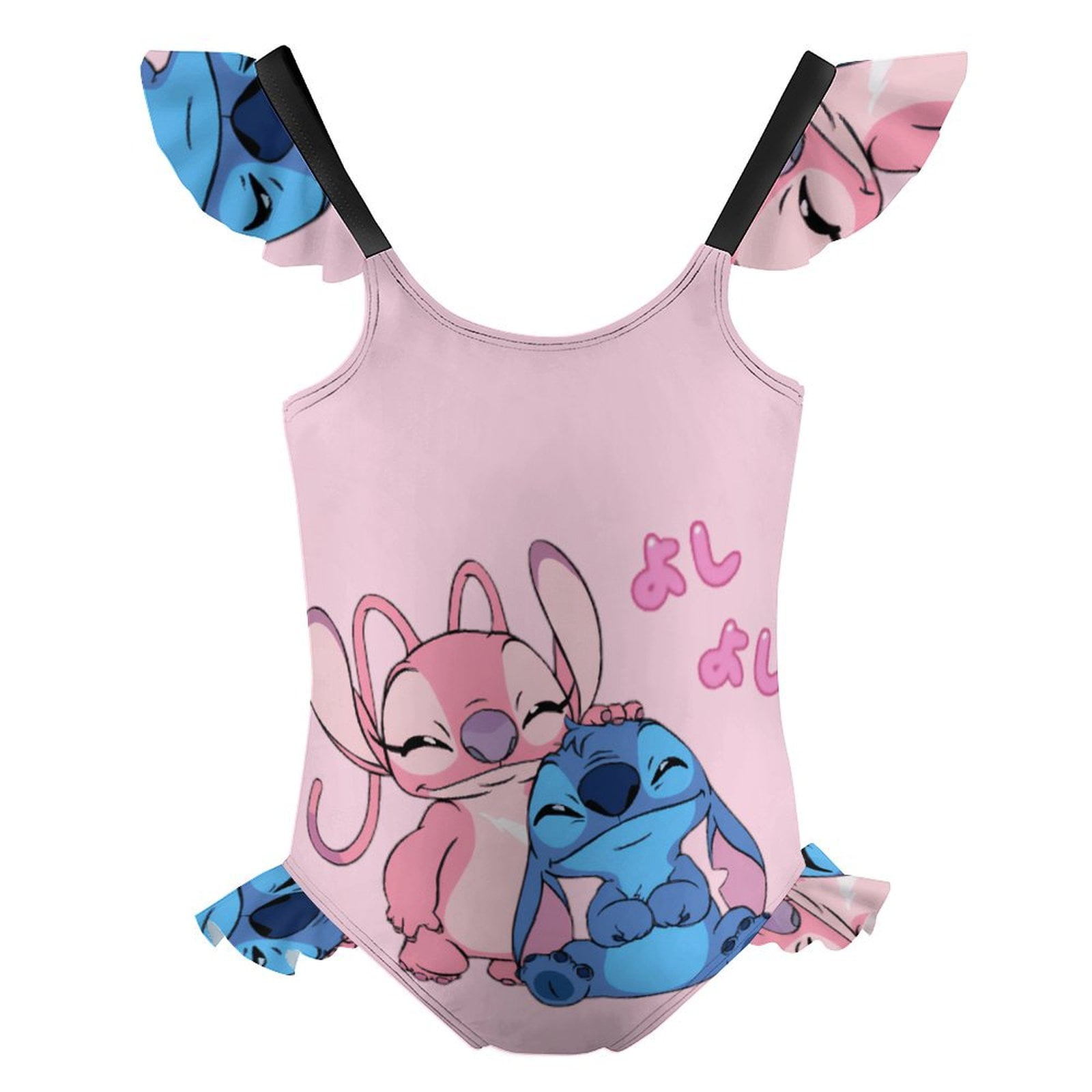 Stitch swimsuit for Girl Cute Teen Girls One Piece Ruffle Trim Bathing ...