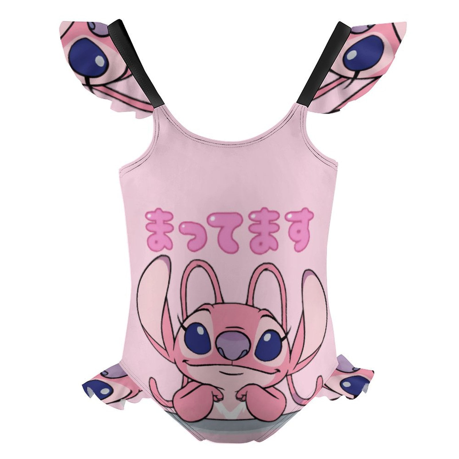 Stitch swimsuit for Girl Cute Teen Girls One Piece Ruffle Trim Bathing ...