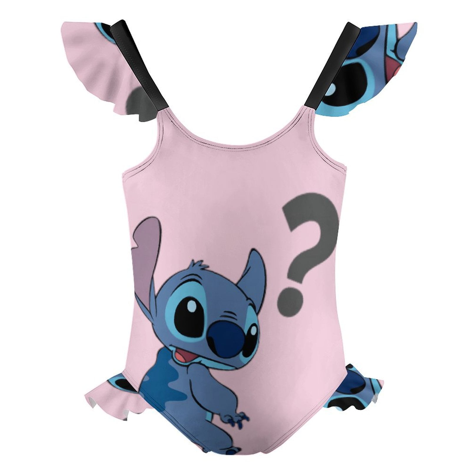 Stitch swimsuit for Girl Cute Teen Girls One Piece Ruffle Trim Bathing ...