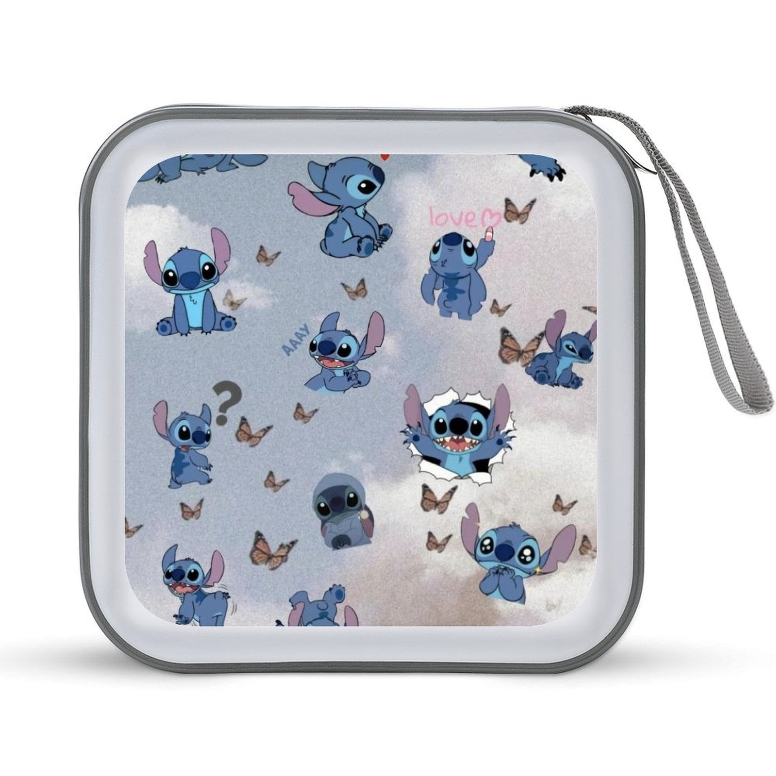 Stitch22 CD Case, 40 Capacity VCD/DVD Case Holders Wallet Hard Plastic ...