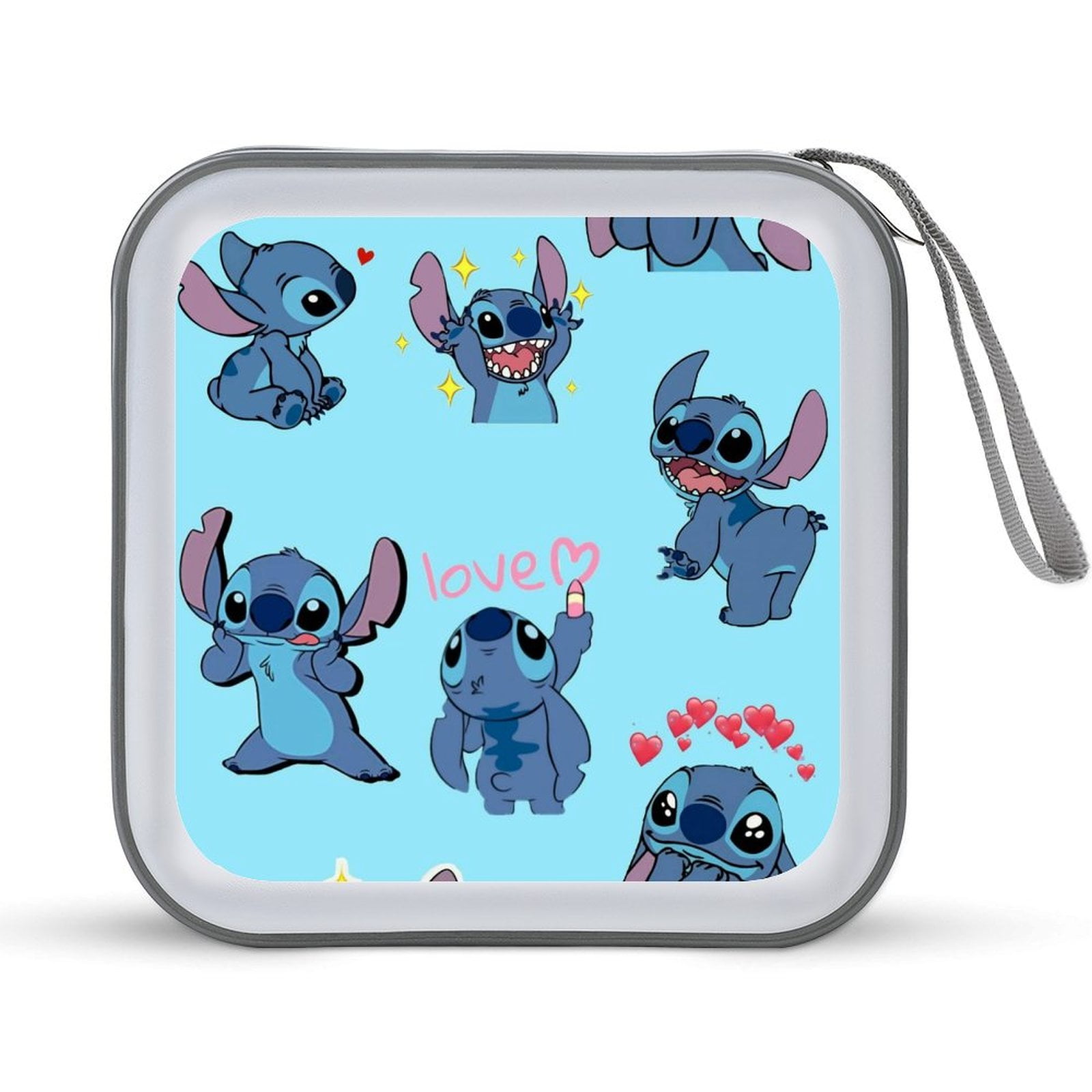 Stitch58 CD Case, 40 Capacity VCD/DVD Case Holders Wallet Hard Plastic ...