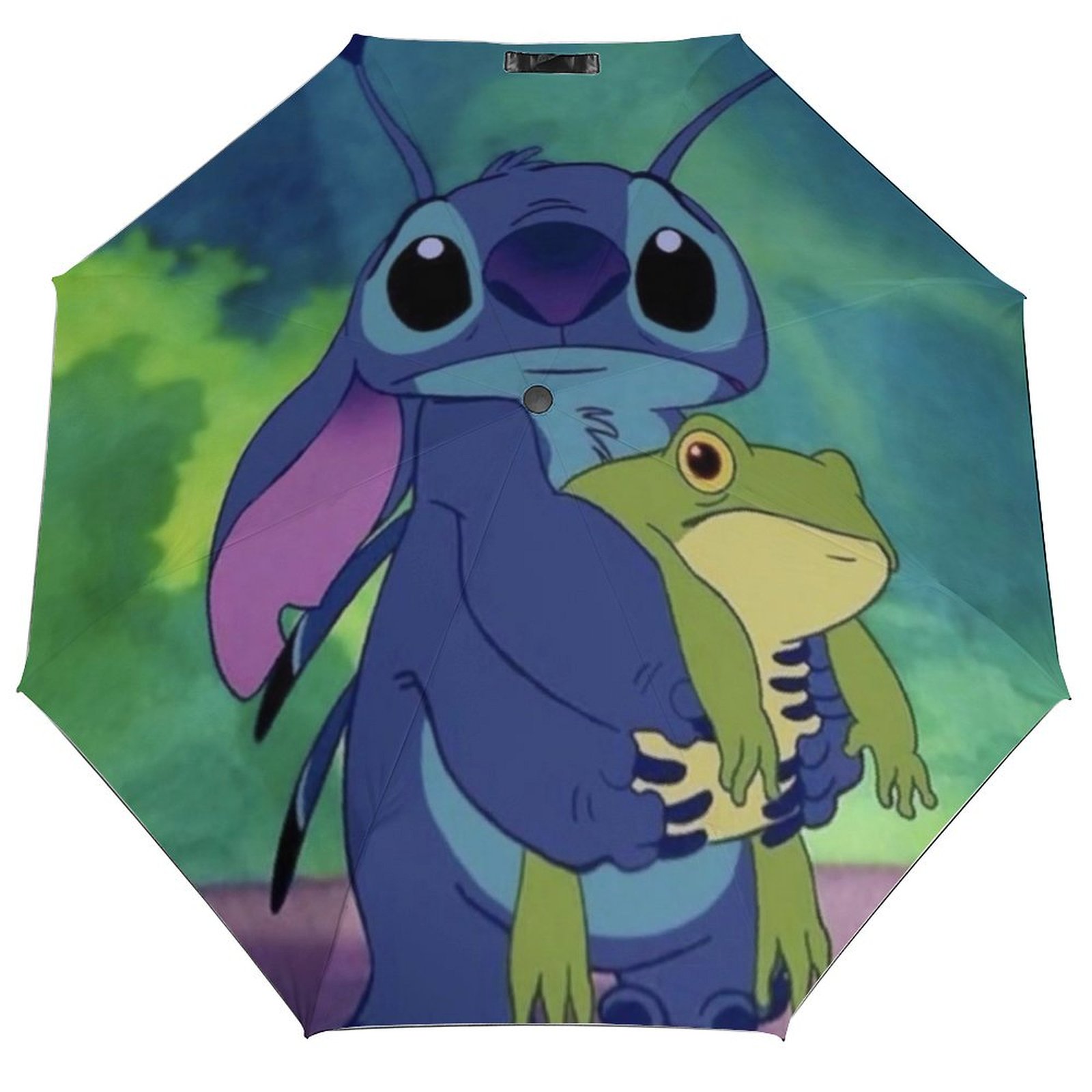 Stitch9852 Travel Automatic Folding Rain Umbrellas with Cover Bag ...