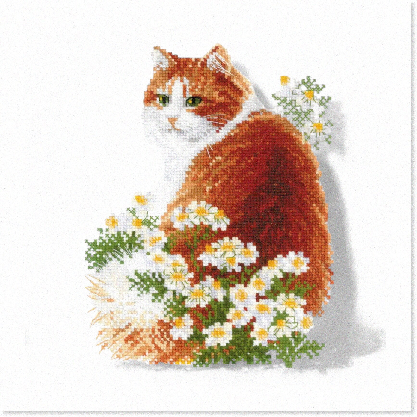 StitchCraft Meowsterpiece Kit - Design 2110: Ginger Meow - Walmart.com