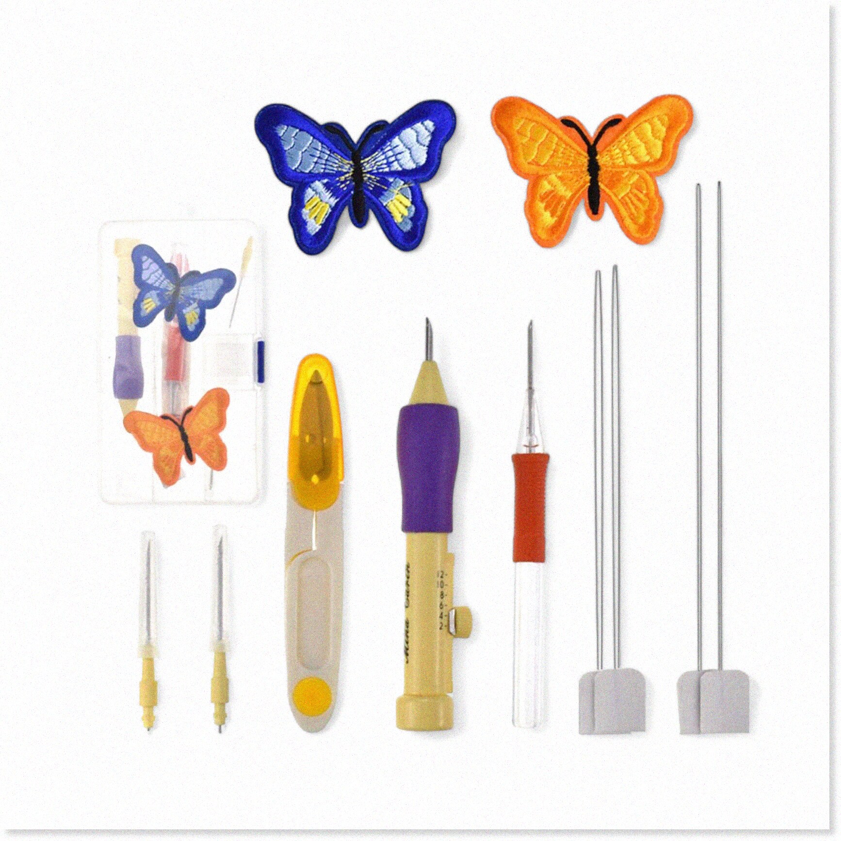 StitchMaster Embroidery Pen Kit - 12pcs Adjustable DIY Needle Set for ...