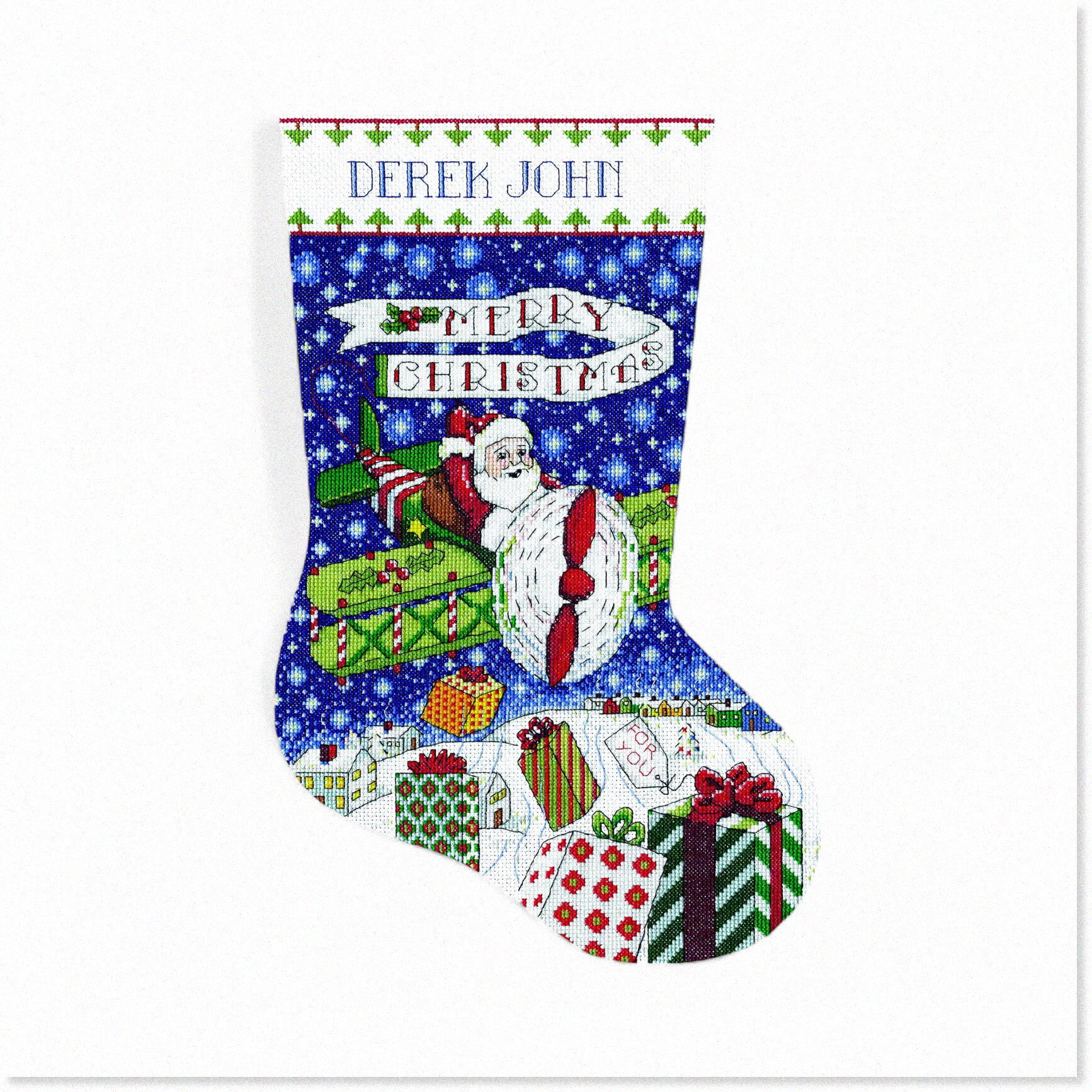 StitchStock: Festive Threads - A Diverse Cross Stitch Stocking Kit for ...
