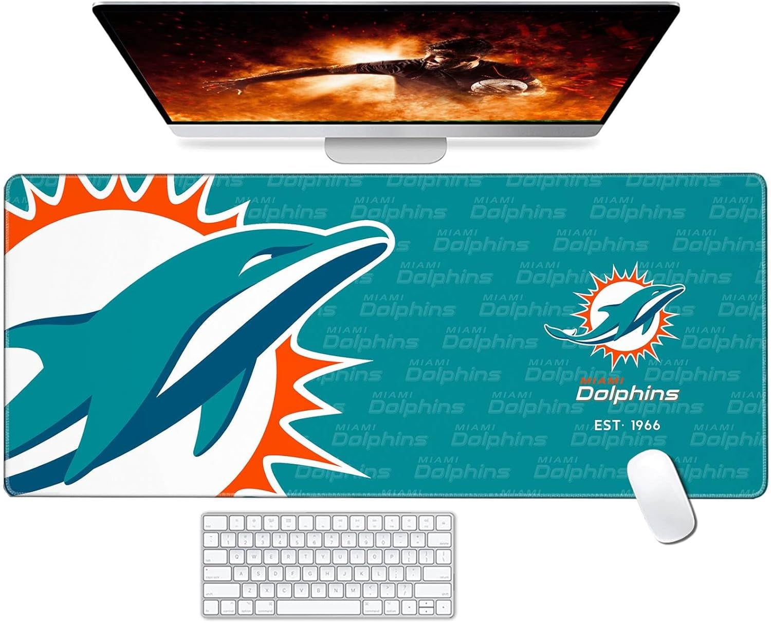 Stitched Edges Mouse Desk Pad,Large Gaming Pad for Laptop Computer ...