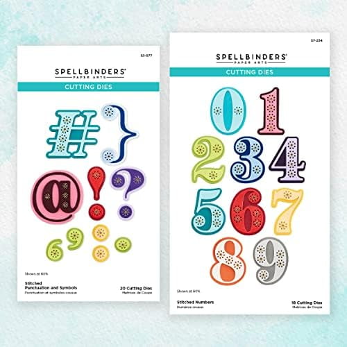 Stitched Numbers & More Die Sets/Die Cutting for Papercrafts and ...