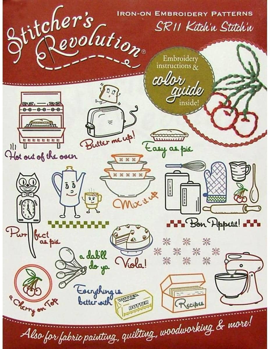 Stitcher's Revolution Iron-On Transfers-Kitchen Inspirations - Walmart.com