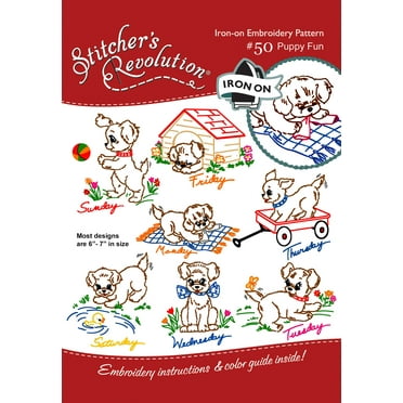 Aunt Martha's Iron-On Transfer Book, In The Line Of Duty - Walmart.com
