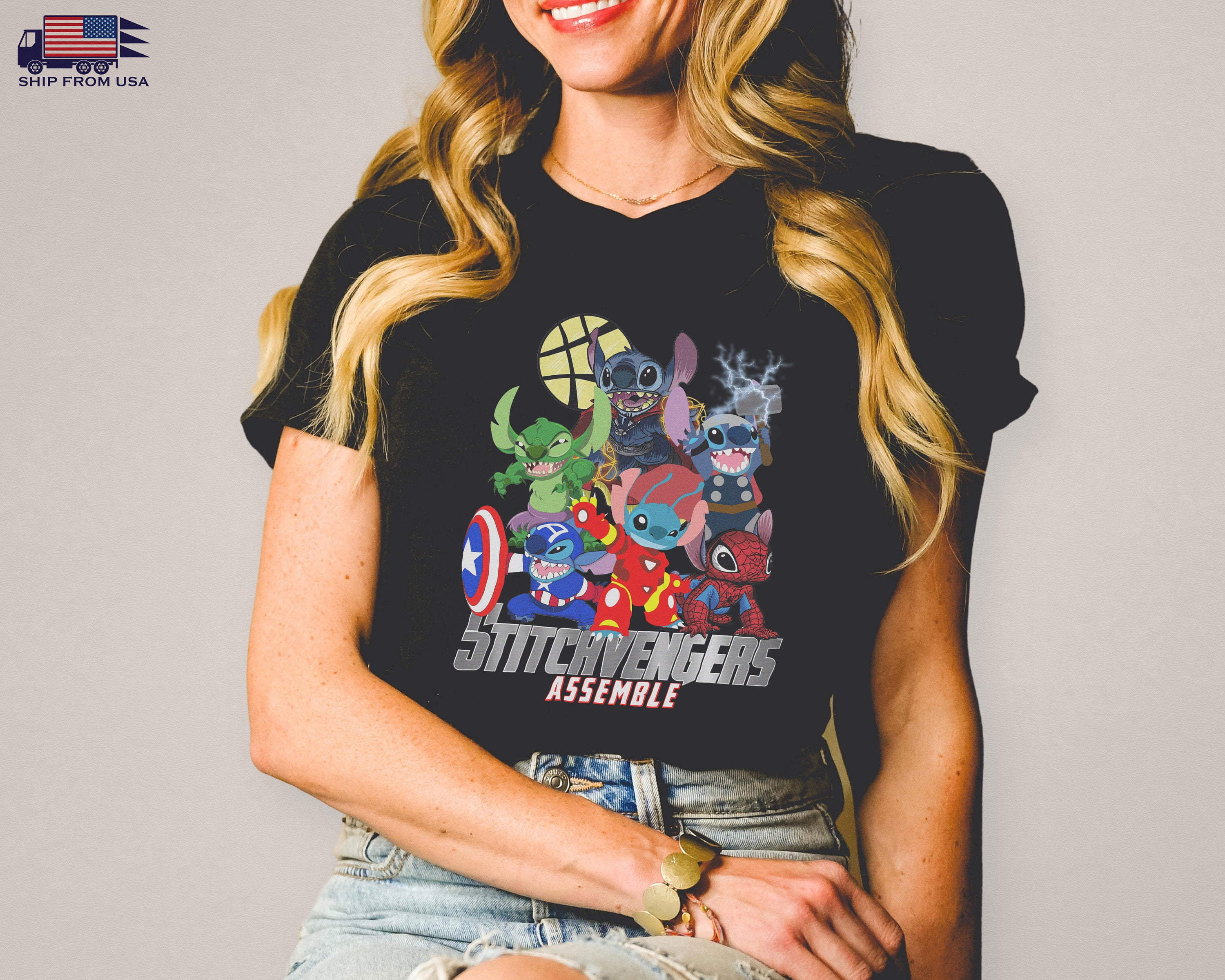 Stitchvengers Assemble Shirt, Stitch Avengers, Stitch Superhero, Stitch ...