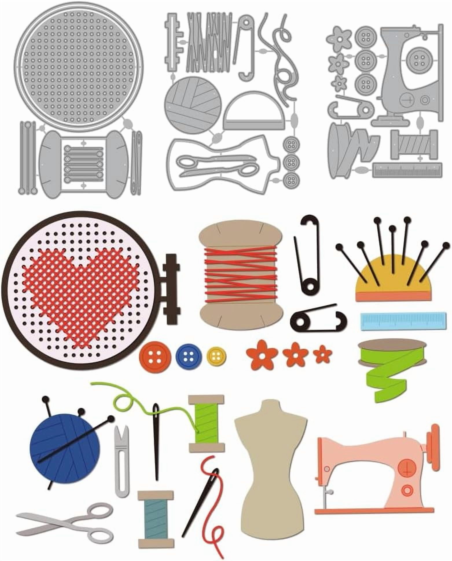Stitchwork Theme Metal Cutting Dies Embroidery Board Frame Die Cuts ...