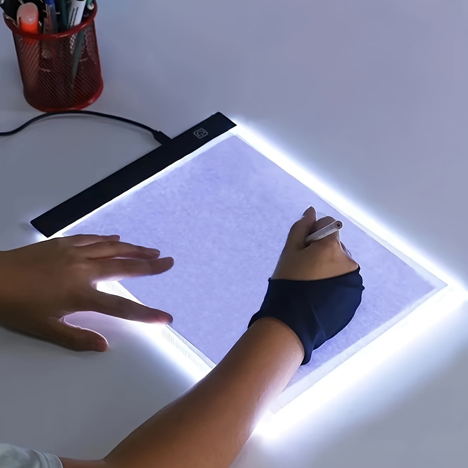 Stiwee A4 Copying Table LED Three Level Dimming Black Edge Scale ...