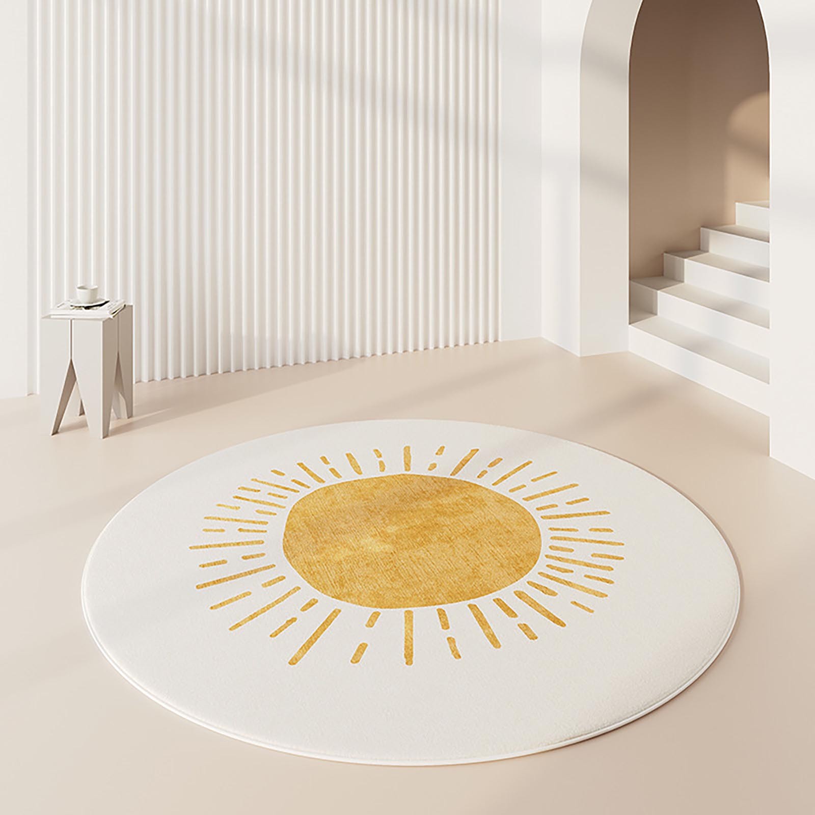 Stiwee Aesthetic Room Decor Round Rug Spring Home Decoration Retro ...