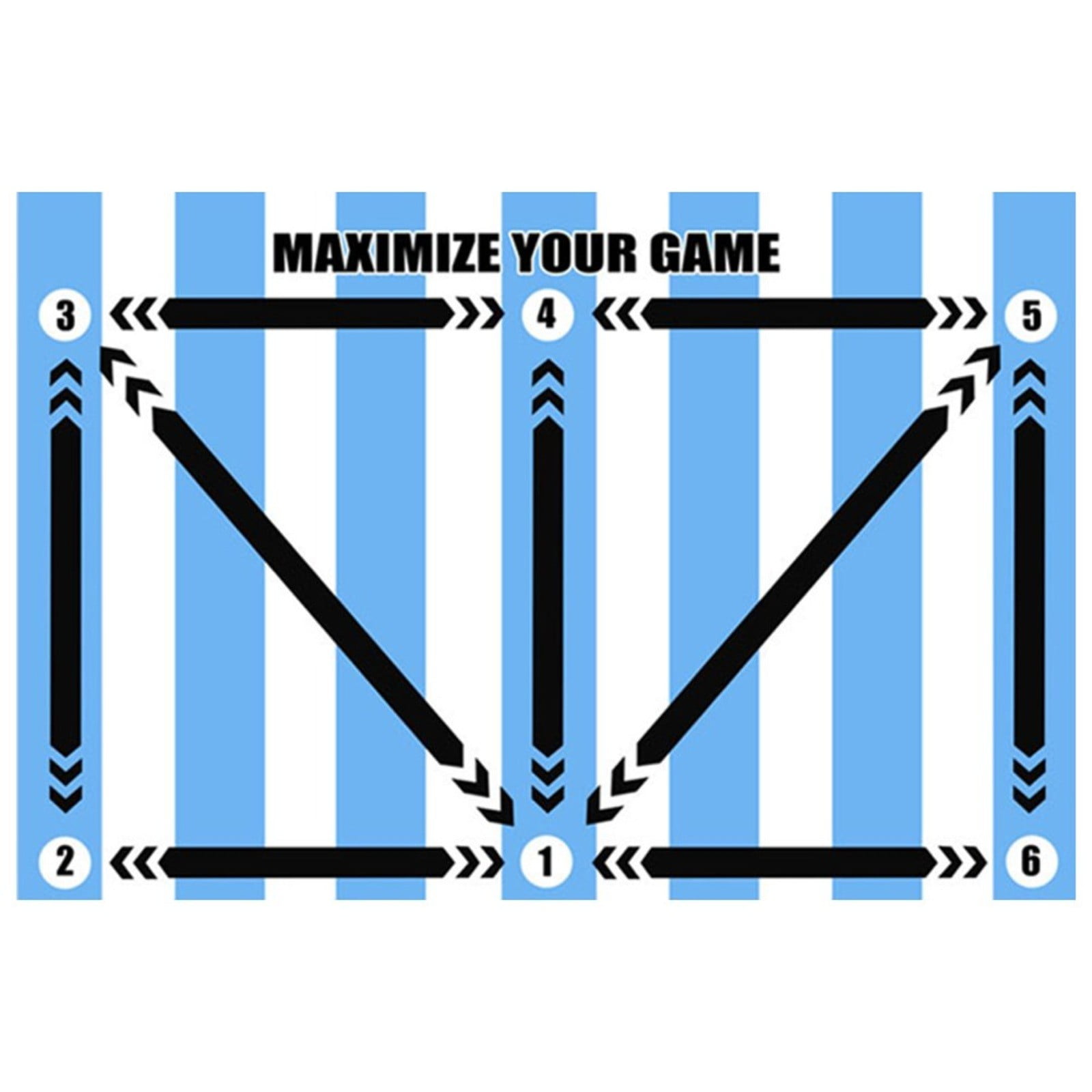 Stiwee Football Footstep Training Mat Absorbing Silent Dribble Aid Non ...