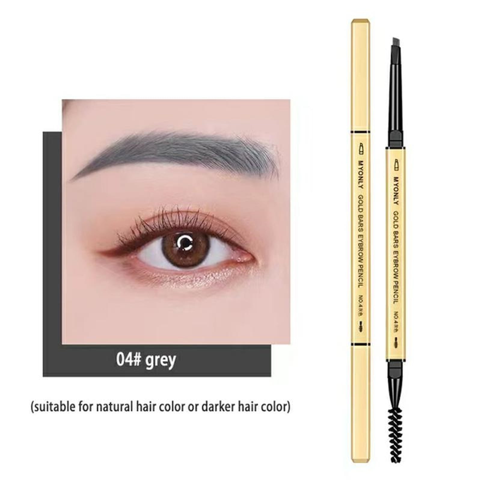 Stiwee Eyebrow Pencil Waterproof Time Saving Safe Square Gold Color ...