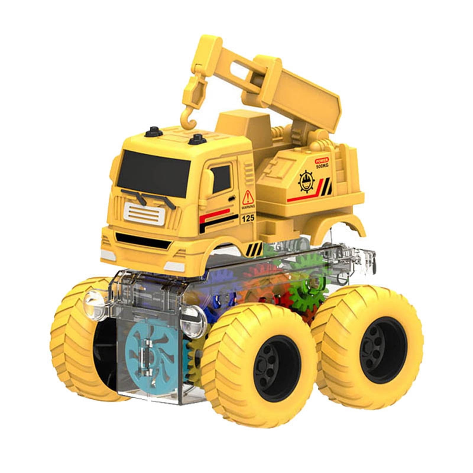 Stiwee Friction Powered Toy Cars Push And Go Vehicles Engineering Car ...