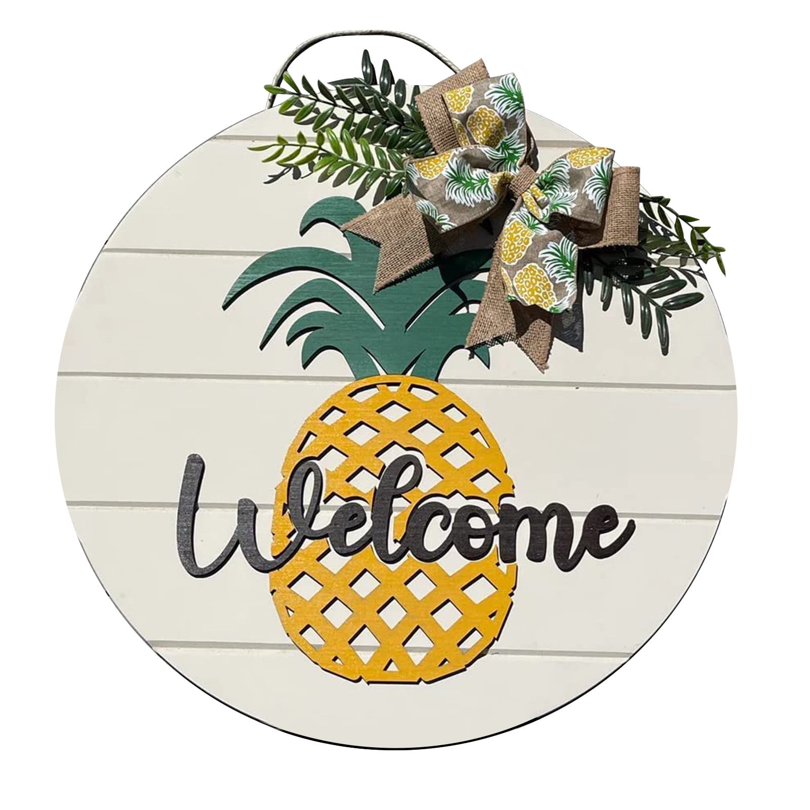 Stiwee Fun Fruit Pineapple Welcome Home Sign Welcome Sign Home Outdoor ...