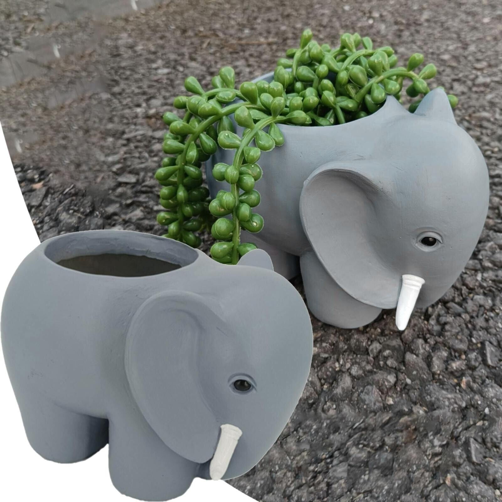 Stiwee Garden Decor Elephant Flower Pots Elephant Flower Pots Succulent ...