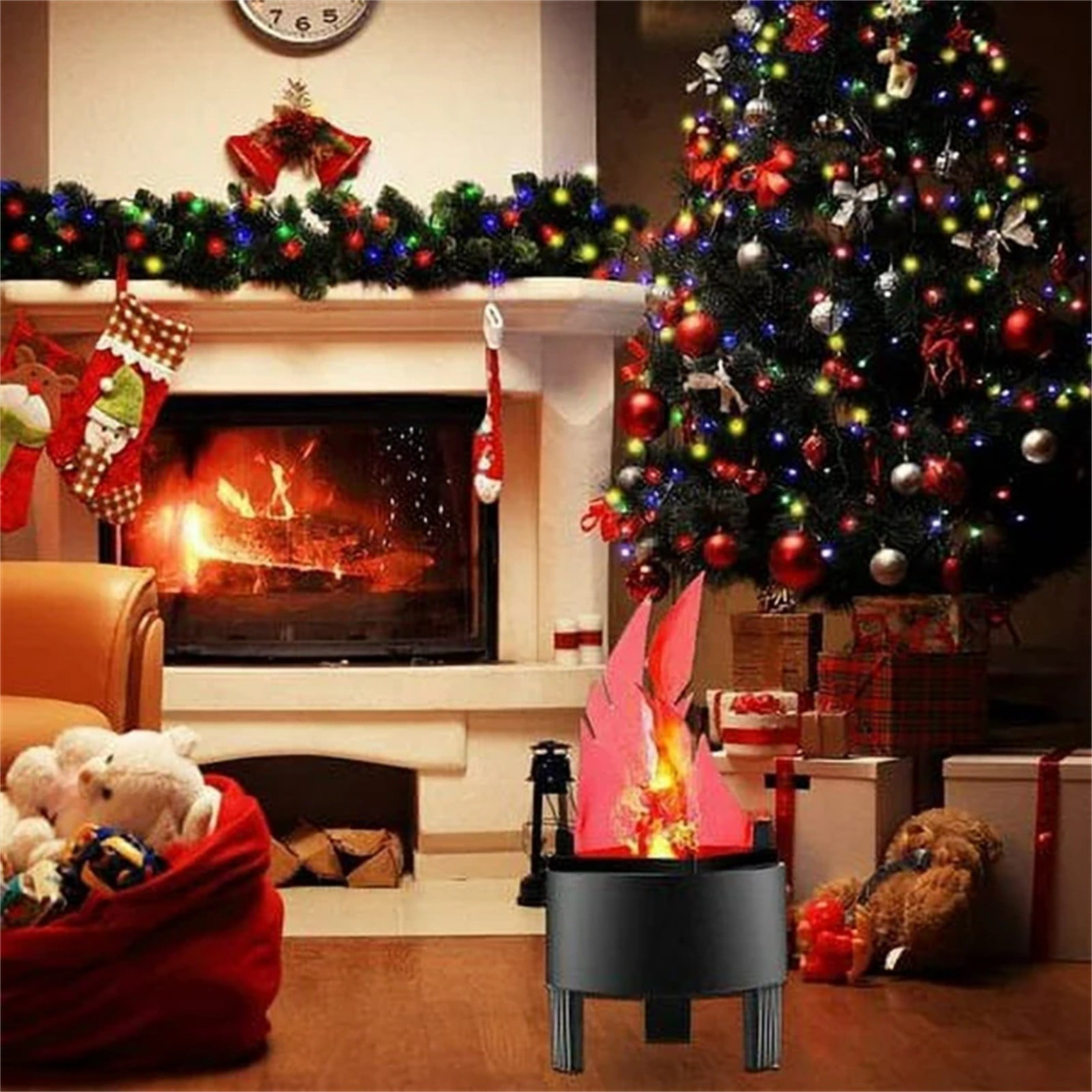 Stiwee Holiday Sales Great Christmas Decor Flame Lamp 3D LED Fake Flame ...