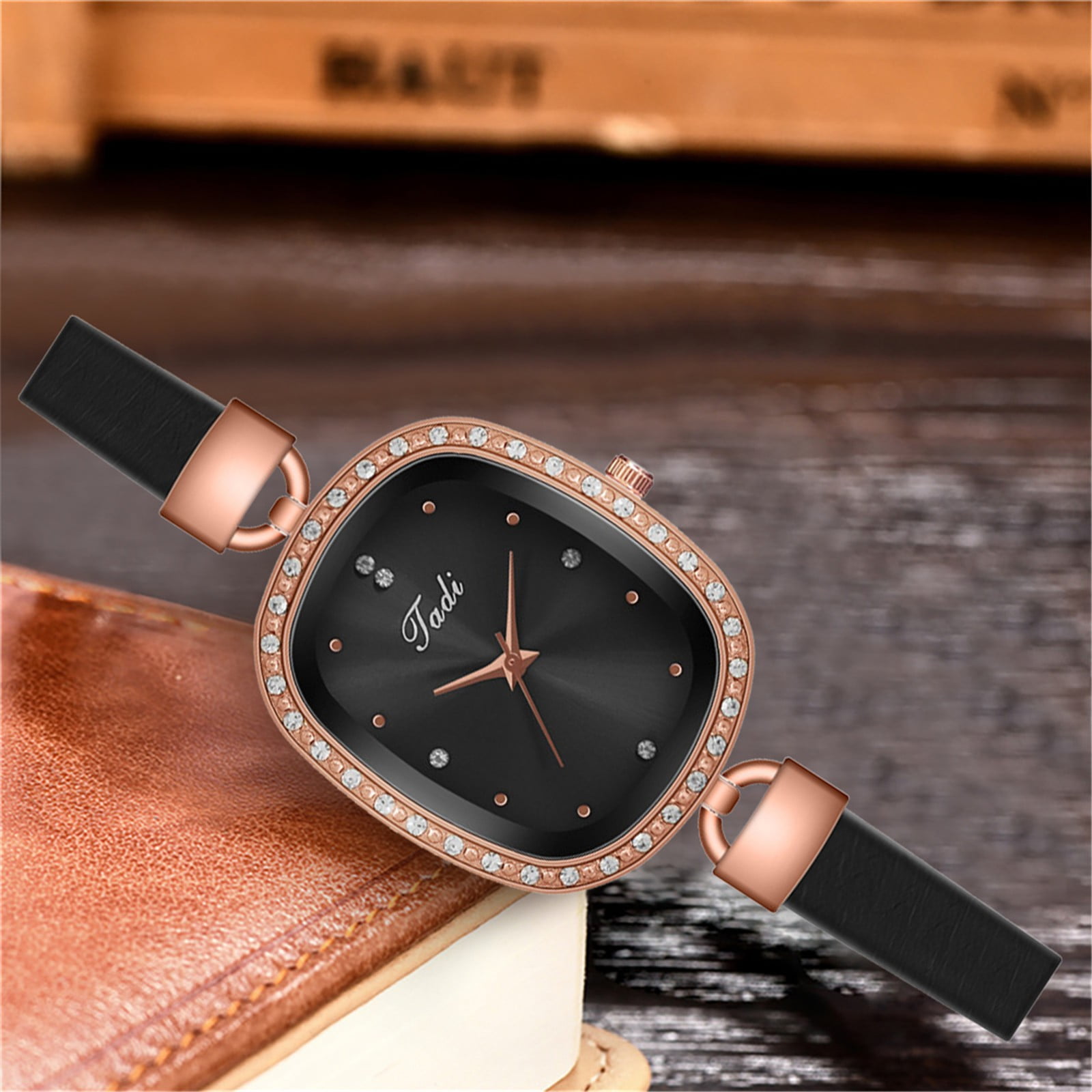 Stiwee Smart Watch Oval Ladies Diamond-studded Small Retro Roman Mother ...