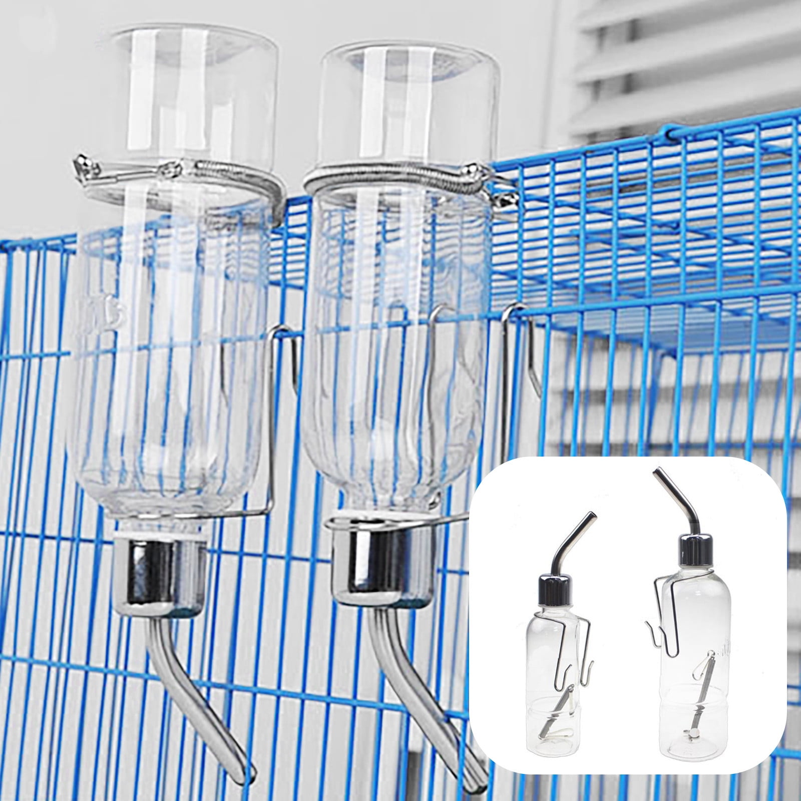 Stiwee Stainless Steel Pet Water Dispenser Hanging Type Hamster Dragon ...