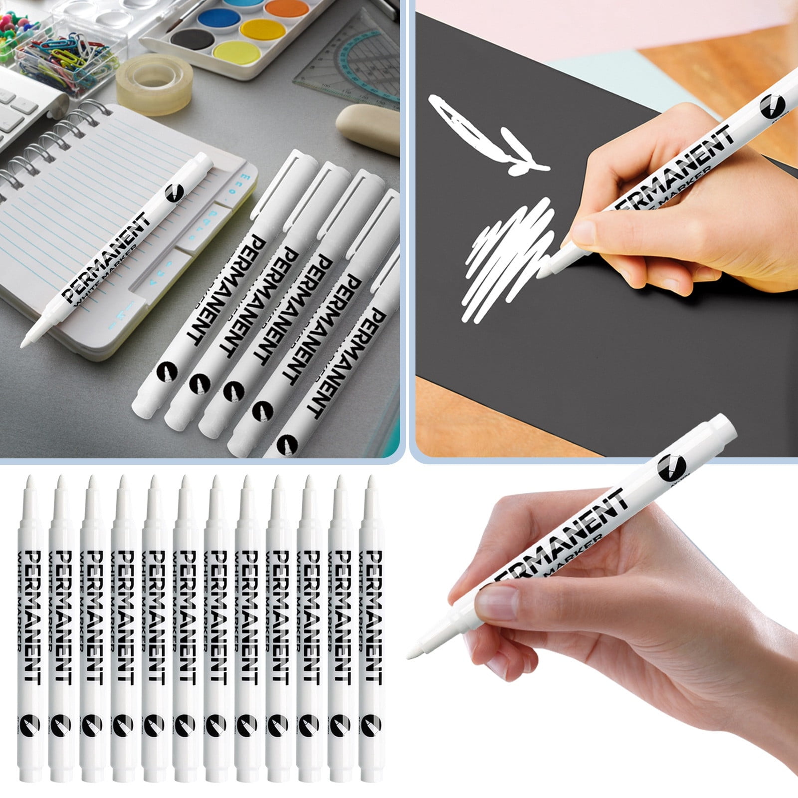 Stiwee Summer New Arrival Marker Pen 5ml 12PC White Oil-based ...