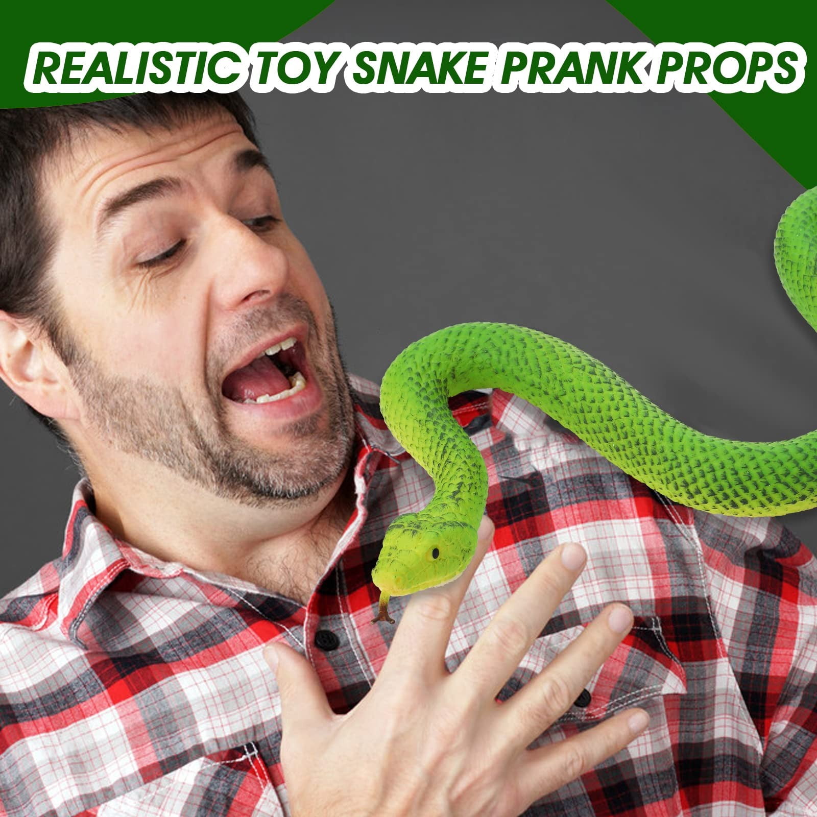Stiwee Toys for Ages 5-7 Rubber Elastic Snake Figures, Realistic ...