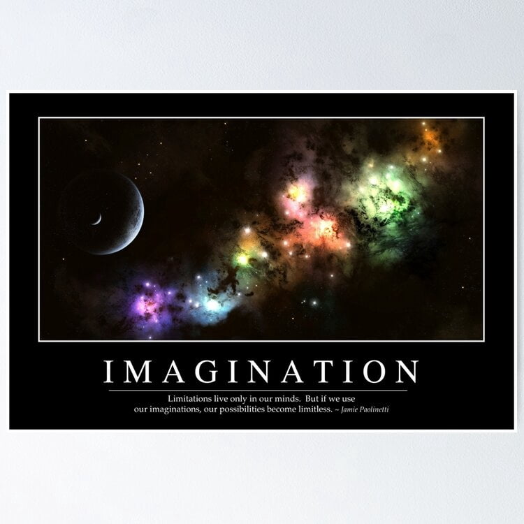Stk107125M-Imagination: Inspirational Quote And Motivational Poster ...