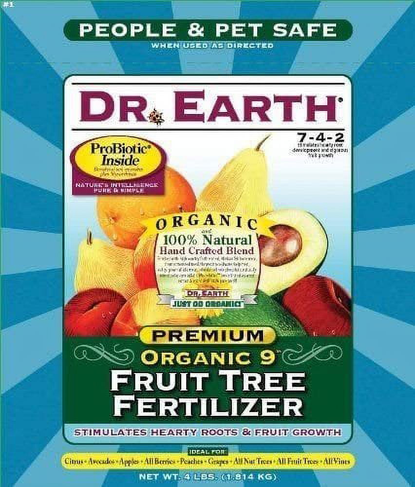 Stkertools Organic 9 Fruit Tree Fertilizer - Natural Granules - 4 lbs ...