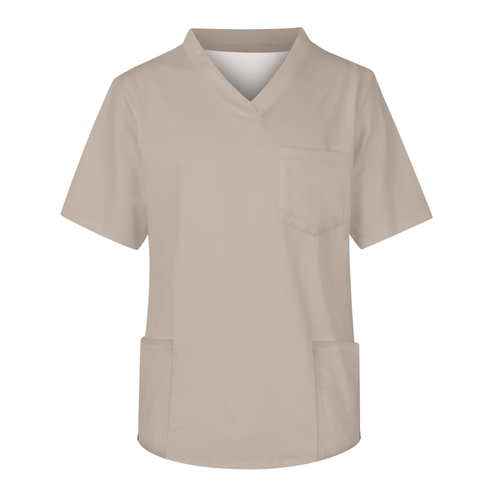 Kopltyrfg Scrub Tops for Mens Solid Size V-Ncek Short Sleeve Comfort ...