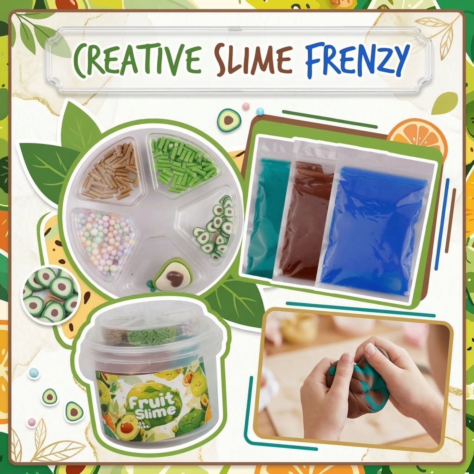 StlyGar Butter Cloud Slime Kit - Strawberry Scented, Non-Sticky & Soft ...