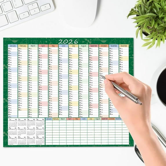 StlyGar Year Calendar for Wall | Writable Goal Setting Planner - Large ...