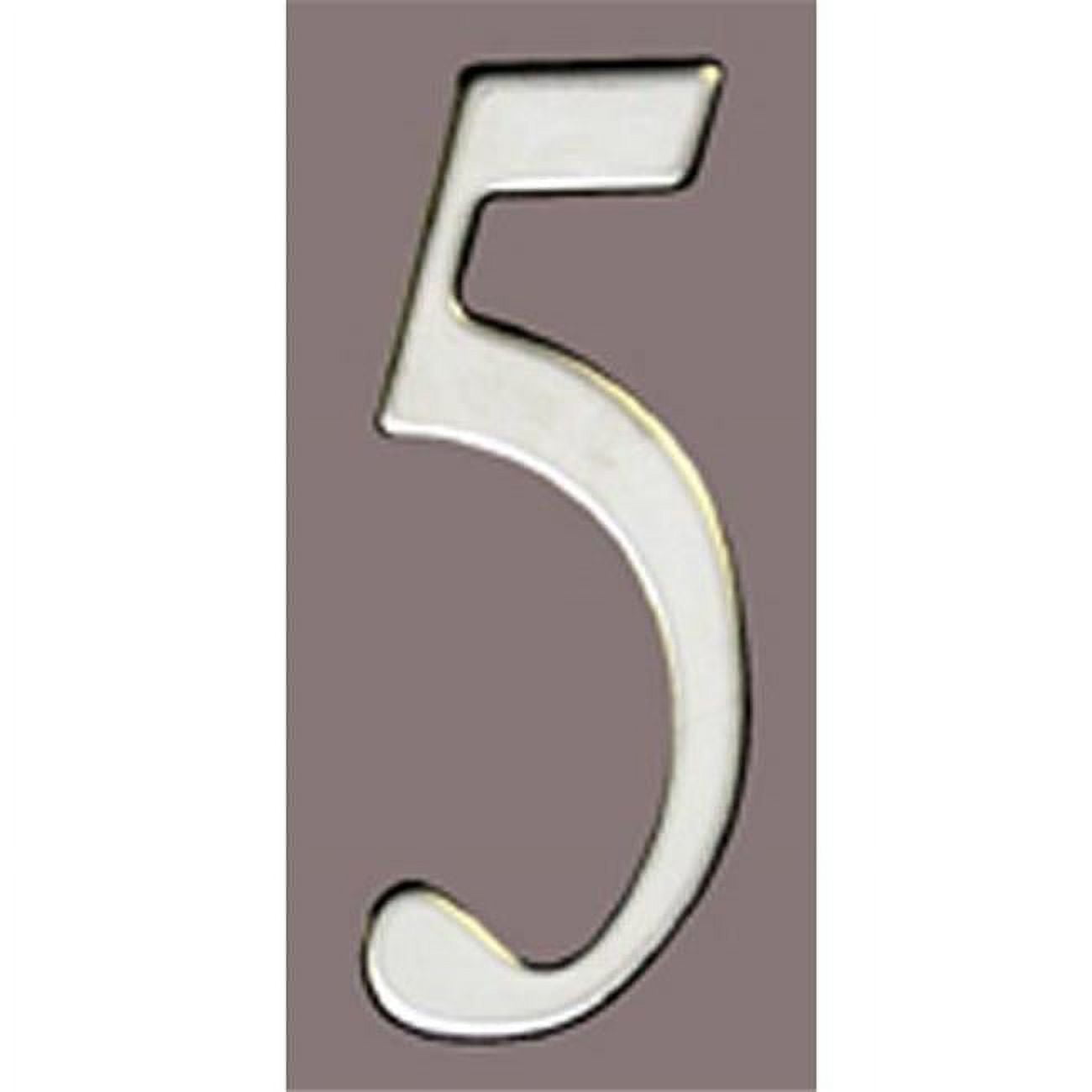 Stnls Steel Address Numbers - Stainless Steel - 3 Number - 5 - Walmart.com