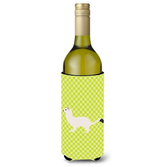 Stoat Short-tailed Weasel Green Wine Bottle Beverge Insulator Hugger ...