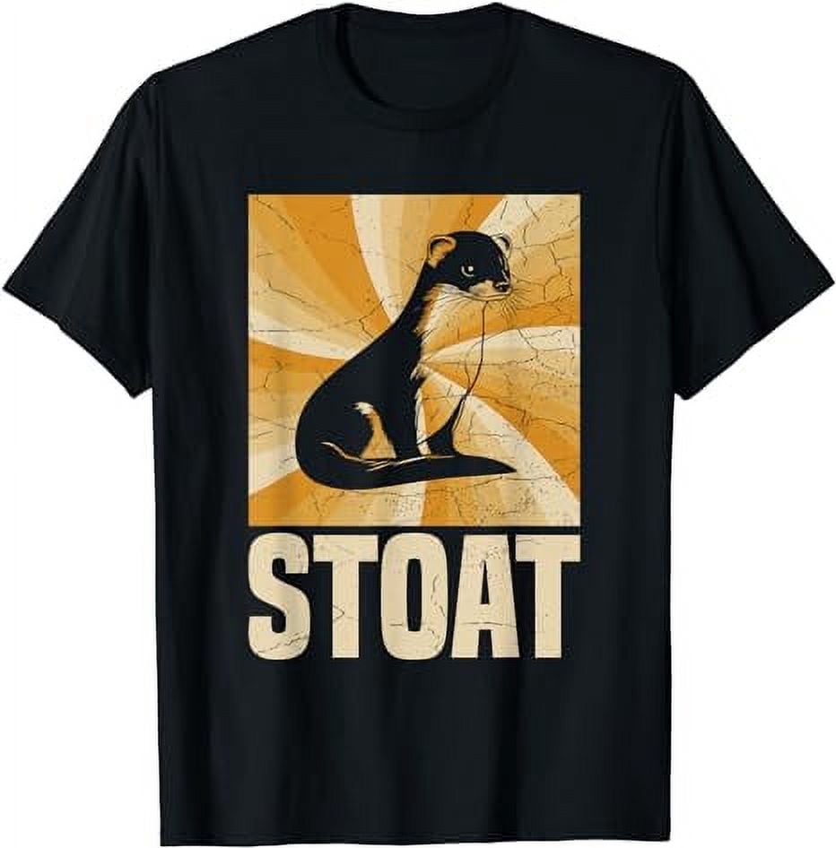 Stoat and short tailed Weasel Design for a Stoat expert T-Shirt ...