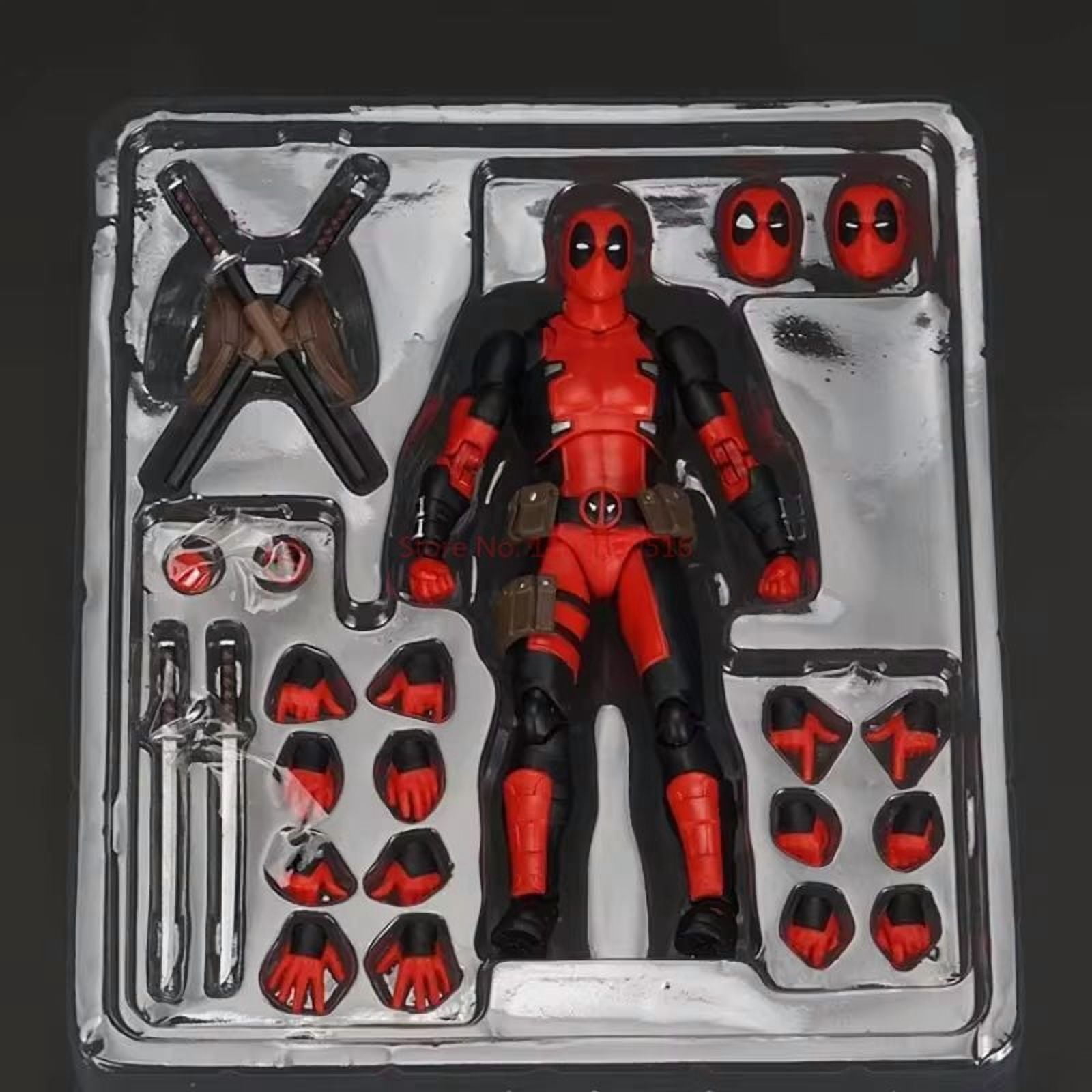 Stock 16cm Anime Deadpool Mafex 082 X-men Action Figures Comic Version ...