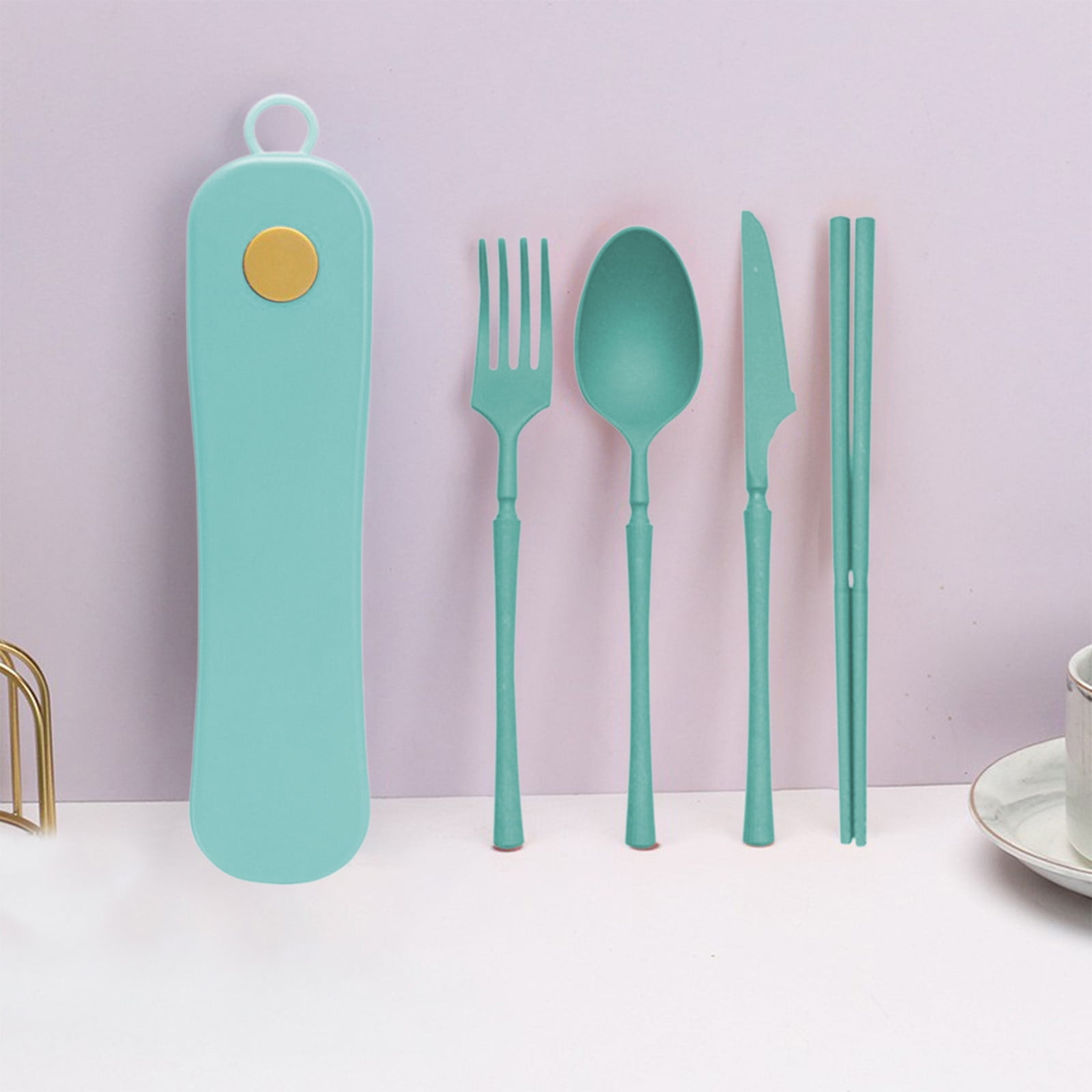 Stock Up Deal, Compact Travel Cutlery Set, Stainless Steel, Multi ...